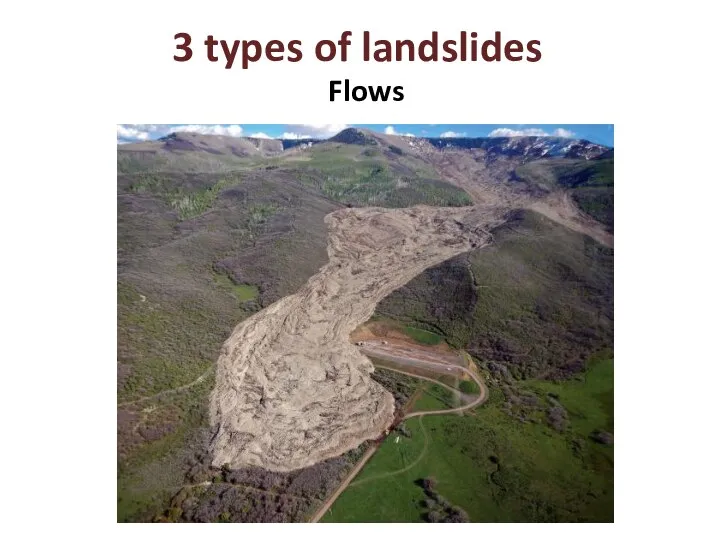 Landslides. Types of landslides презентация